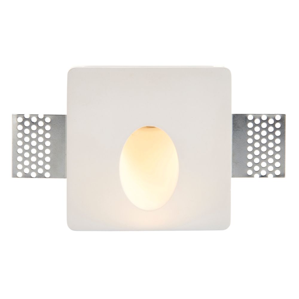 Saxby Allure LED Plaster Wall Light White 1.6W 64lm - Screwfix