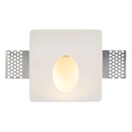 Saxby Allure LED Plaster Wall Light White 1.6W 64lm - Screwfix