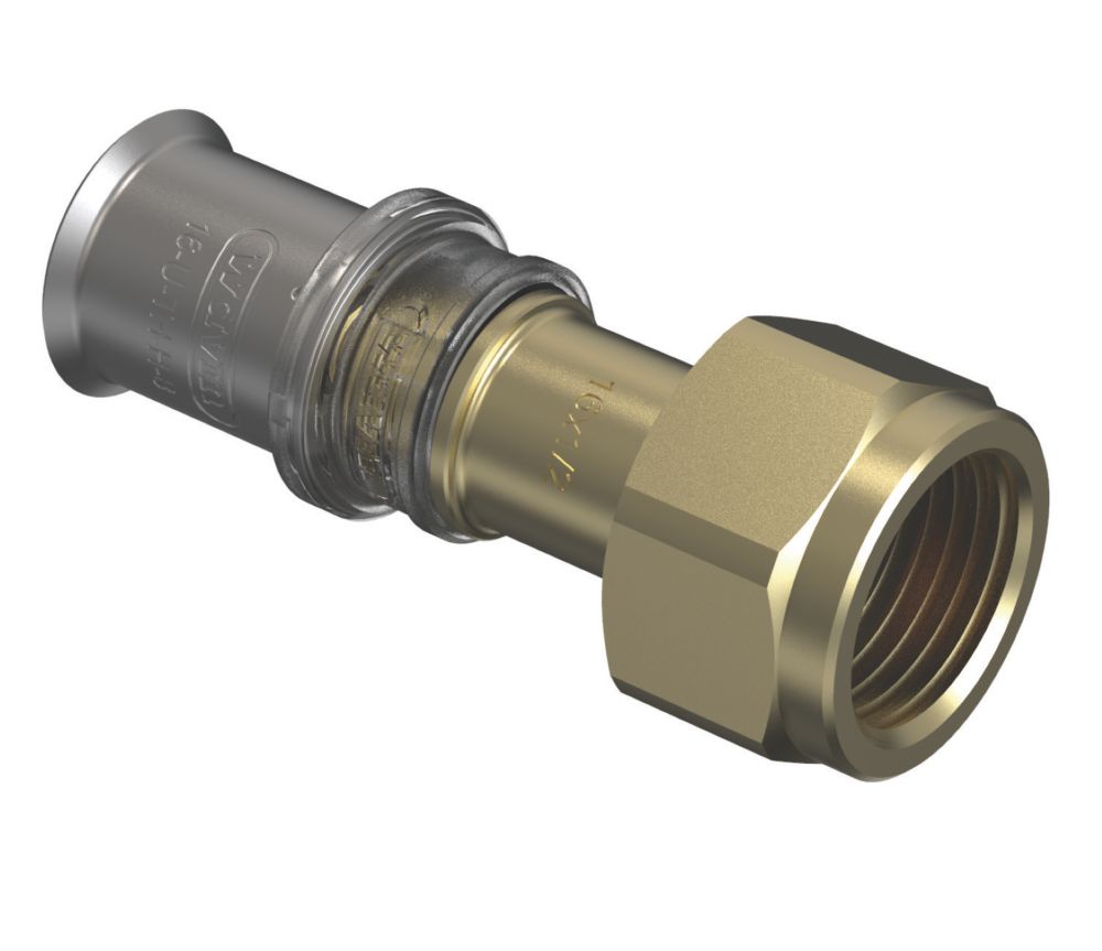 Wavin Tigris M5 Multi-Layer Composite Press-Fit Adapting Female Couplers 0.5" x 16mm 10 Pack ...