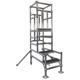 TB Davies Telescopic BS8620 Aluminium Podium Step 1.2-1.45m - Screwfix