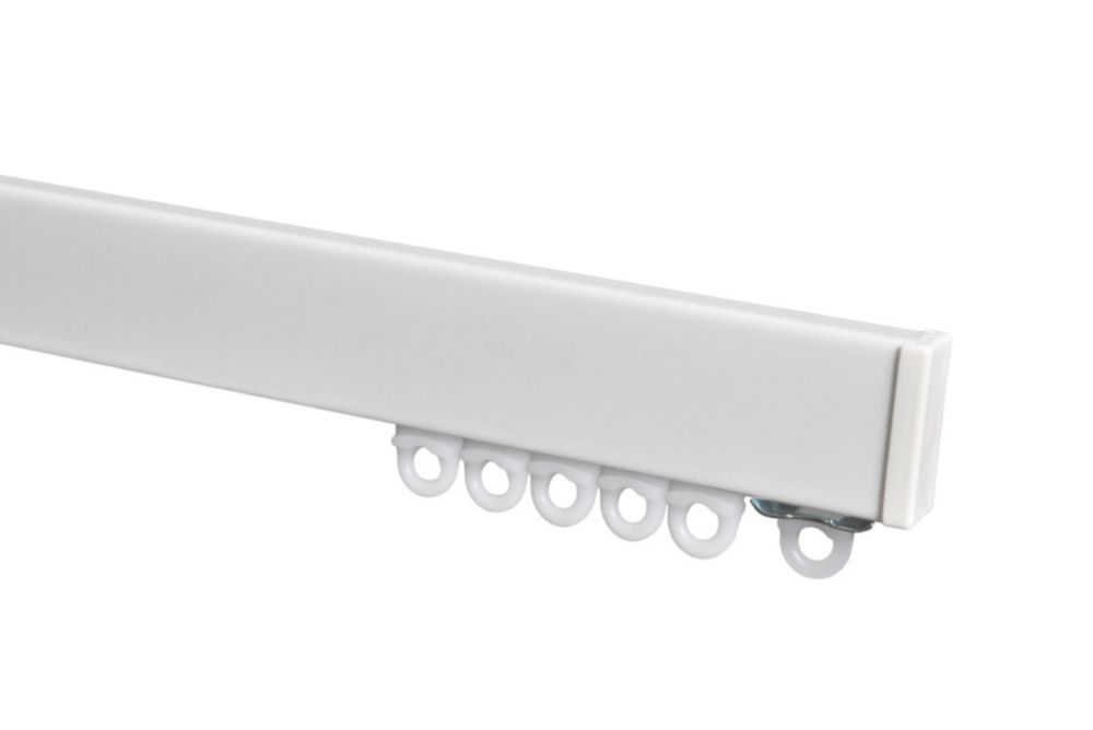 Renaissance Rigid Curtain Track White 150cm - Screwfix