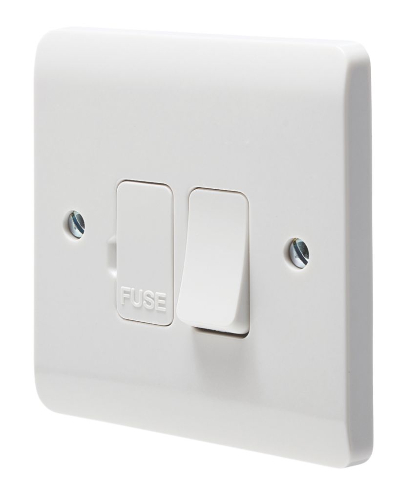Crabtree Instinct 13A Switched Fused Spur White - Screwfix