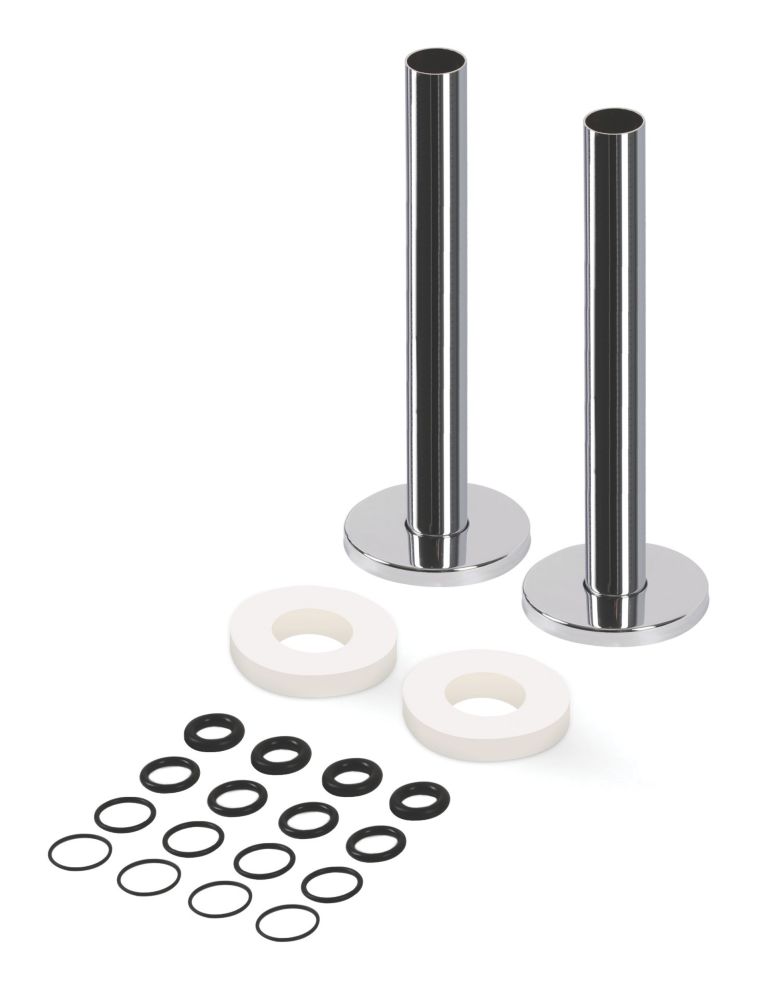 Terma 20mm Radiator Pipe Masking Cover Chrome | Pipe Covers | Screwfix.com