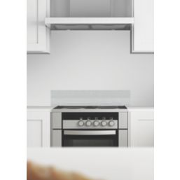 Splashwall Metallic White Upstand 6mm x 200mm x 900mm - Screwfix