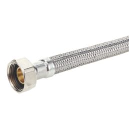 Essentials Flexible Tap Connector with Isolating Valve 22mm x 3/4 x ...