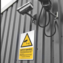 Essentials "CCTV In Operation" Sign 420mm x 297mm - Screwfix
