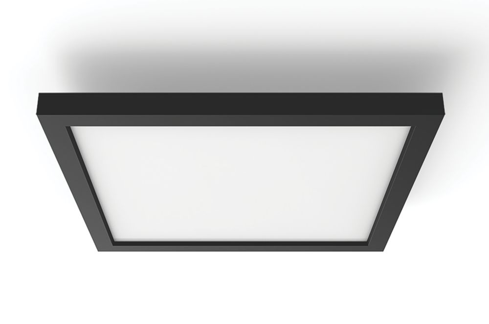 Philips Hue Aurelle Square 300mm x 300mm LED Smart Panel Light Black ...