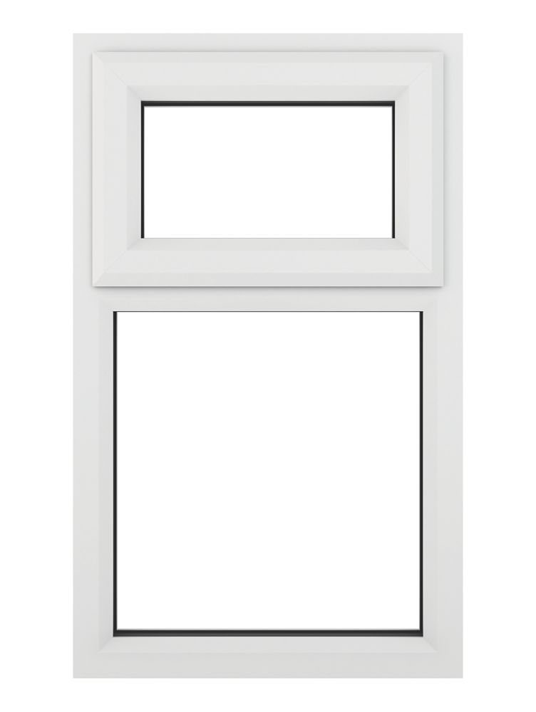 Crystal Top Opening Clear Triple-Glazed Casement White uPVC Window ...