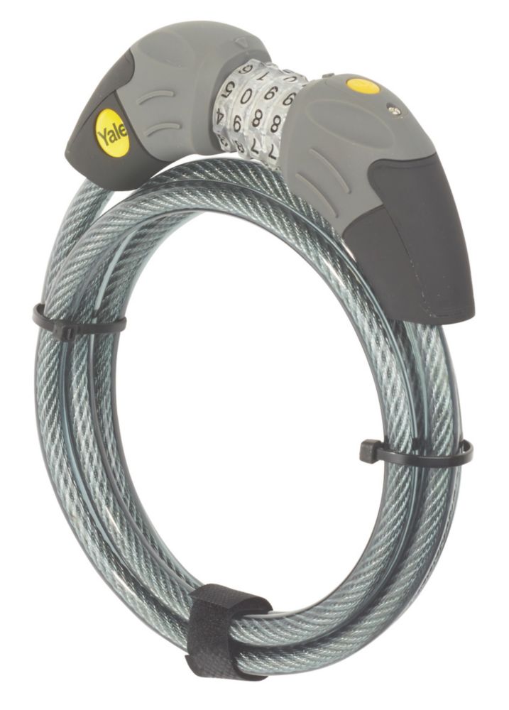 Yale Hardened Alloy Steel Standard Security Combination Cable Lock ...