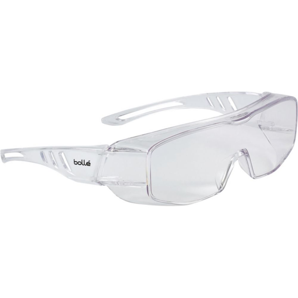Bolle Overlight Clear Lens Overspecs Large | Safety Glasses | Screwfix.com