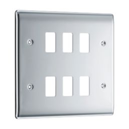 British General Nexus Metal Grid 6-Module Grid Faceplate Polished ...