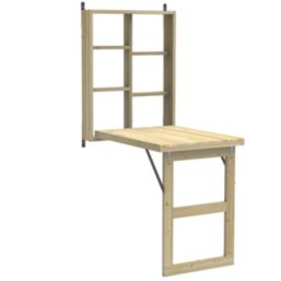 Forest Fold Down Timber Garden Wall Bar 1830mm x 770mm - Screwfix
