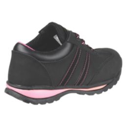 Amblers FS47 Size 6 Womens Black/Pink Steel Toe Cap Safety Trainers ...