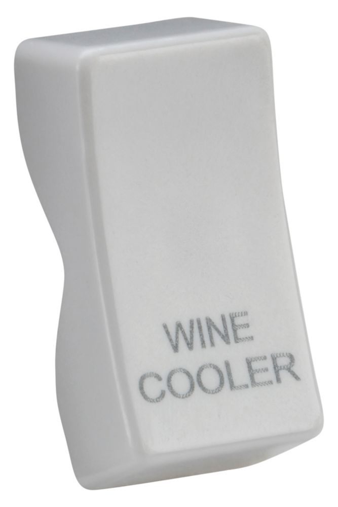 Knightsbridge 'WINE COOLER' Switch Cover White - Screwfix