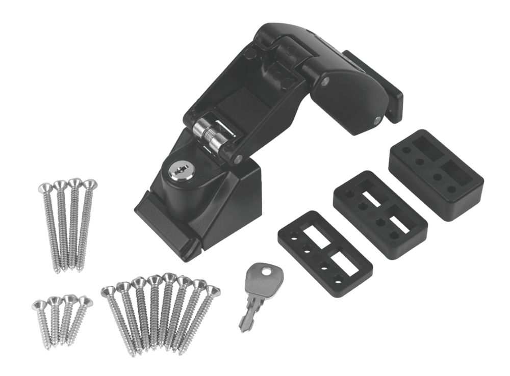 Jackloc The Titan Window Restrictor Black 100mm - Screwfix