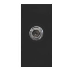 LAP Modular F-Type Satellite Socket Black - Screwfix