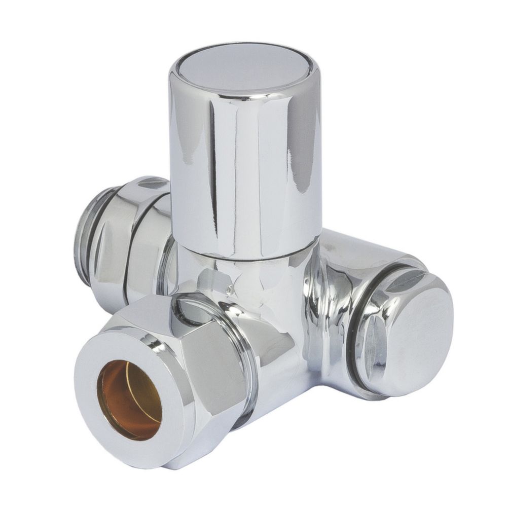 Towelrads 15mm x 1/2" Chrome Corner Designer Manual Radiator Valve ...