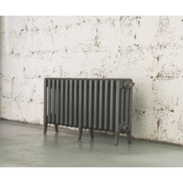 Arroll Neo-Classic 4-Column Cast Iron Radiator 460mm x 874mm Cast Grey ...