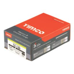 Timco TX Flat Self Tapping Exterior Concrete Screws 7.5mm x 120mm 100 ...