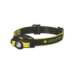 LEDlenser iH5 LED Head Torch Black/Yellow 200lm - Screwfix