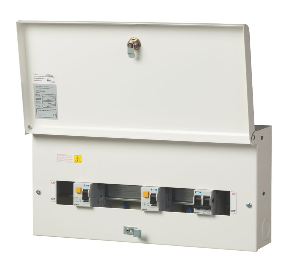 Eaton Memera 14-Module 14-Way Part-Populated Dual RCD Consumer Unit ...