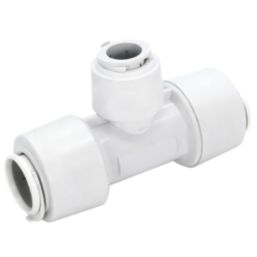 FloPlast FloFit+ Plastic Push-Fit Reducing Tee 22mm x 22mm x 15mm - Screwfix