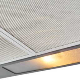 Adjustable Chimney Hood Black 600mm - Screwfix