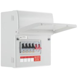 British General Fortress 6-Module 4-Way Populated Main Switch Consumer ...