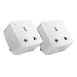 TCP 13A Smart Wi-Fi Plugs White 2 Pack - Screwfix