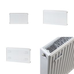 Flomasta 400mm x 800mm 3324BTU White Type 22 Convector Radiator - Screwfix
