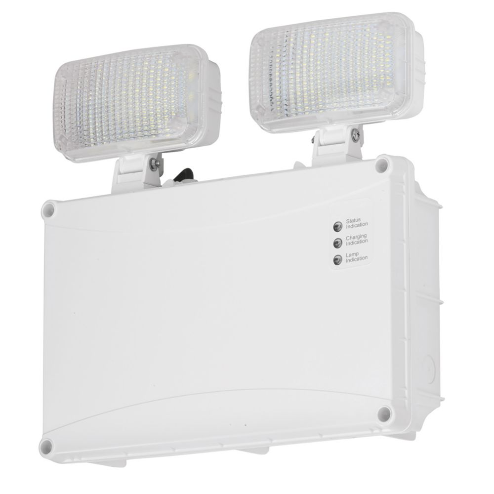 4lite Non-Maintained Emergency LED Twin Spotlight White 3.5W 670lm ...