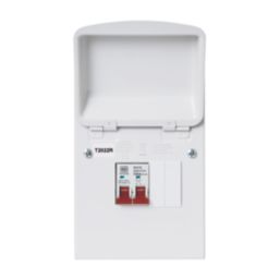 MK Sentry 4-Module 2-Way Part-Populated Garage Consumer Unit - Screwfix