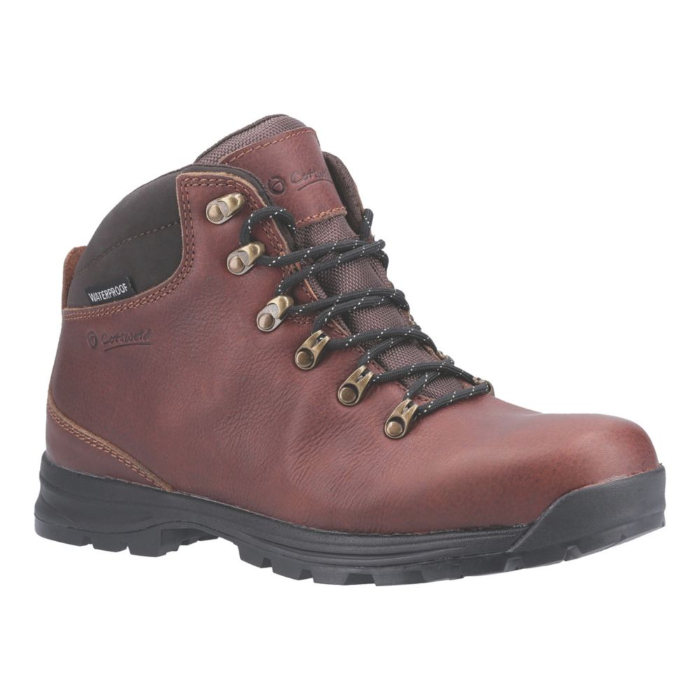 Cotswold Kingsway Hiking Size 9 Brown Waterproof Non Safety Work Boots ...