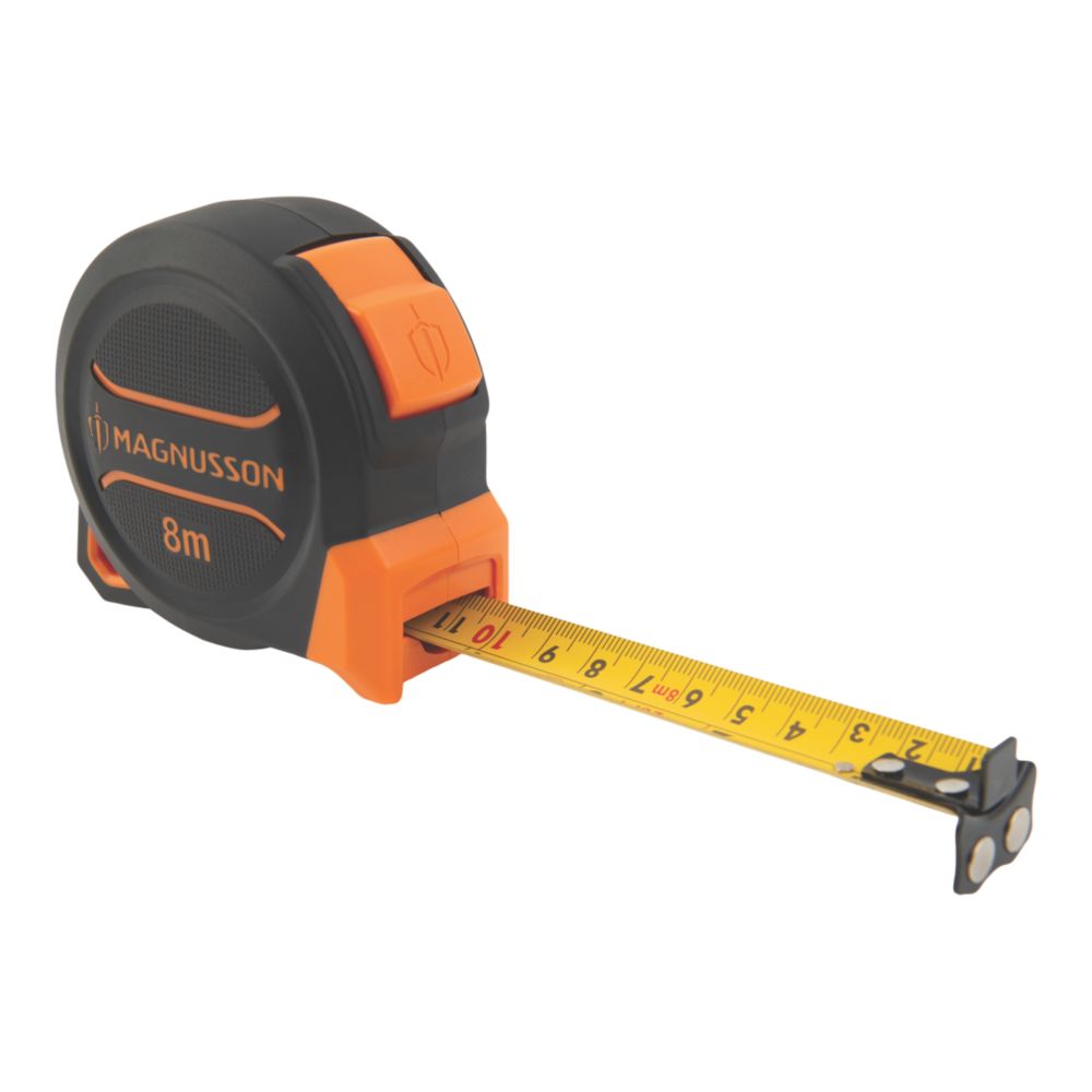 Magnusson 8m Tape Measure - Screwfix