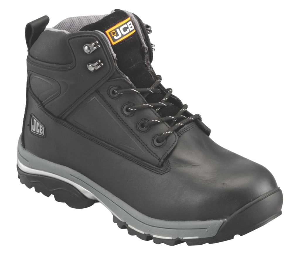 JCB Fast Track Safety Boots Black Size 8 | Safety Boots | Screwfix.com