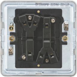 Knightsbridge 10AX 2-Gang 2-Way Light Switch Polished Brass - Screwfix