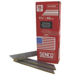 Senco Galvanised Finish Nails 15ga x 44mm 4000 Pack - Screwfix