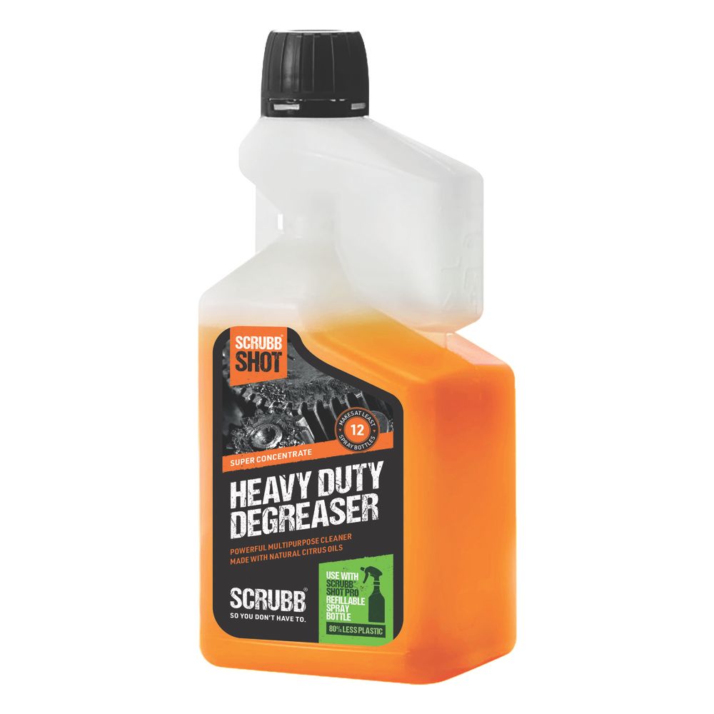 Scrubb SHOT Super Concentrate Heavy Duty Degreaser 500ml - Screwfix