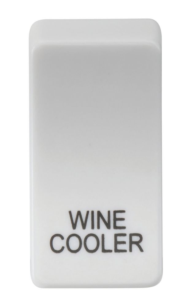 Knightsbridge 'WINE COOLER' Switch Cover White - Screwfix