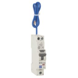 Lewden 16A 30mA Type A 1+N B Curve Compact RCBO - Screwfix