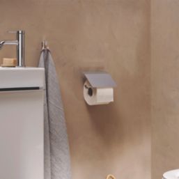 Hansgrohe AddStoris Toilet Roll Holder with Cover Chrome - Screwfix