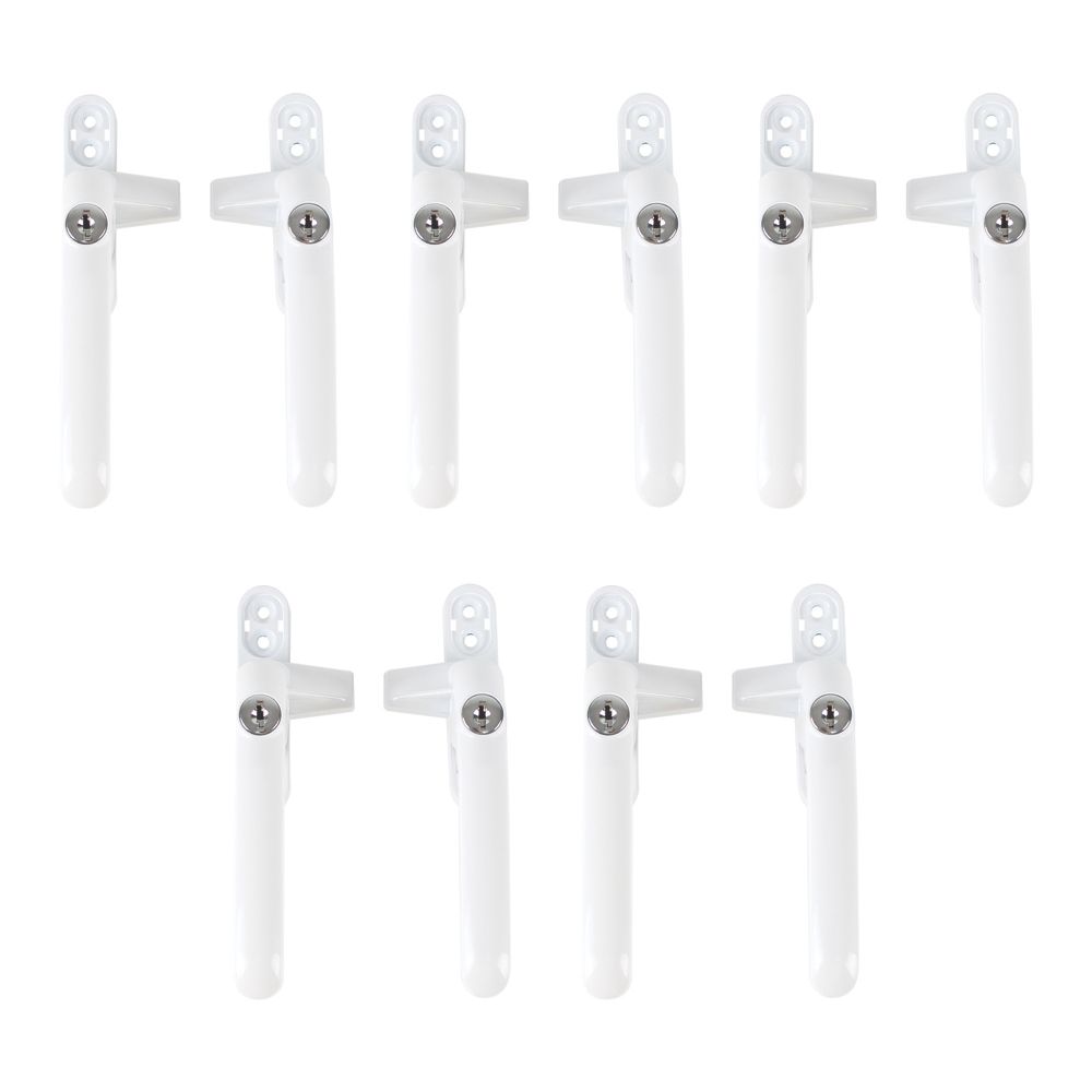 Smith & Locke Left & Right-Handed Window Handles White 10 Pack - Screwfix