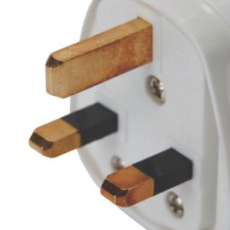 Diall 13A Fused Plug White - Screwfix