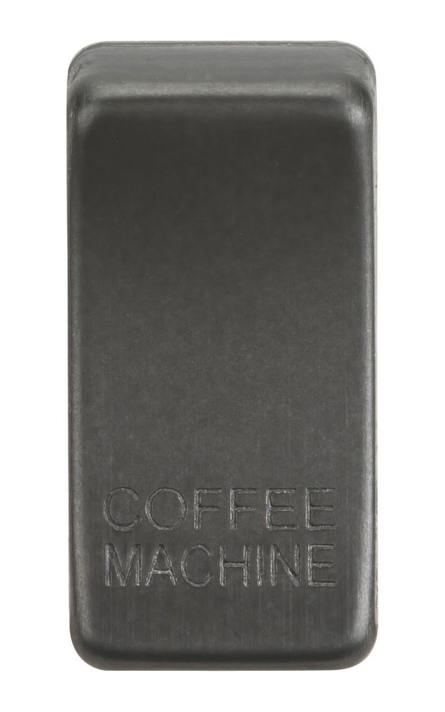 Knightsbridge 'COFFEE MACHINE' Switch Cover Smoked Bronze - Screwfix