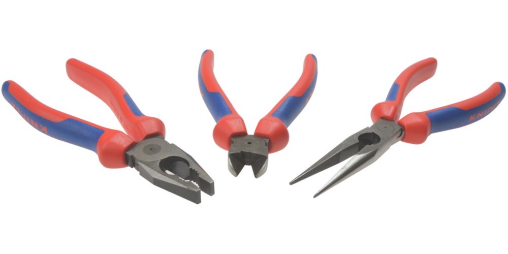 Knipex Assembly Combination Pliers Set 3 Pcs - Screwfix