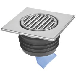 McAlpine FGT150-SV-110 Square Gully Tile with Non-Return Valve 150mm ...