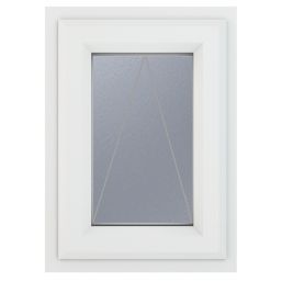 Crystal Top Opening Obscure Triple-Glazed Casement White uPVC Window ...