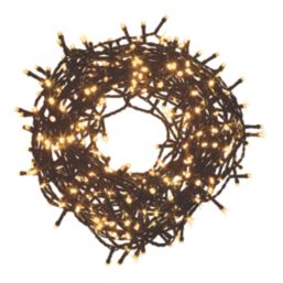 400 LED Indoor & Outdoor Warm White String Christmas Lights - Screwfix