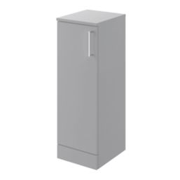 Veleka Half-Column Cabinet Grey Gloss 275mm x 316mm x 810mm - Screwfix