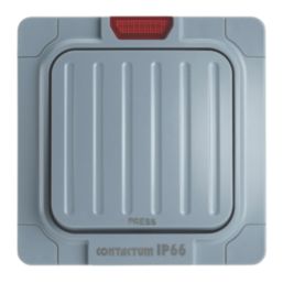 Contactum IP66 20A 1-Gang 1-Way Weatherproof Outdoor "Press" Retractive ...